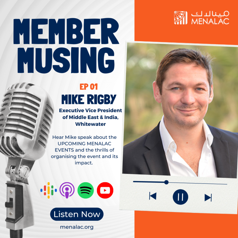 Mike Rigby, EVP, MIDDLE EAST & INDIA, WHITEWATER - Menalac